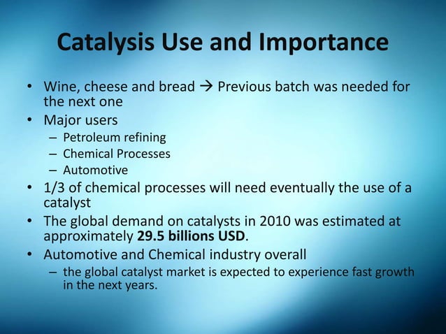 Catalysis and Catalytic reactors RE10 | PPTX