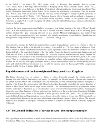 LUO ORIGIN OF CIVILIZATION IN RELATION TO ANCIENT EGYPTAIN PHARAONIC ...