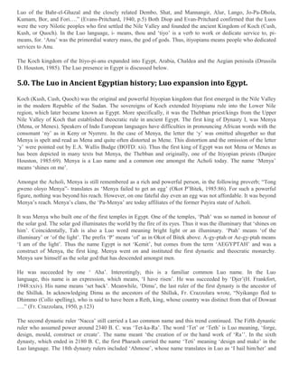 LUO ORIGIN OF CIVILIZATION IN RELATION TO ANCIENT EGYPTAIN PHARAONIC ...