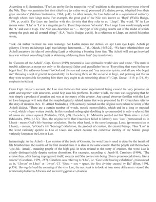 LUO ORIGIN OF CIVILIZATION IN RELATION TO ANCIENT EGYPTAIN PHARAONIC ...