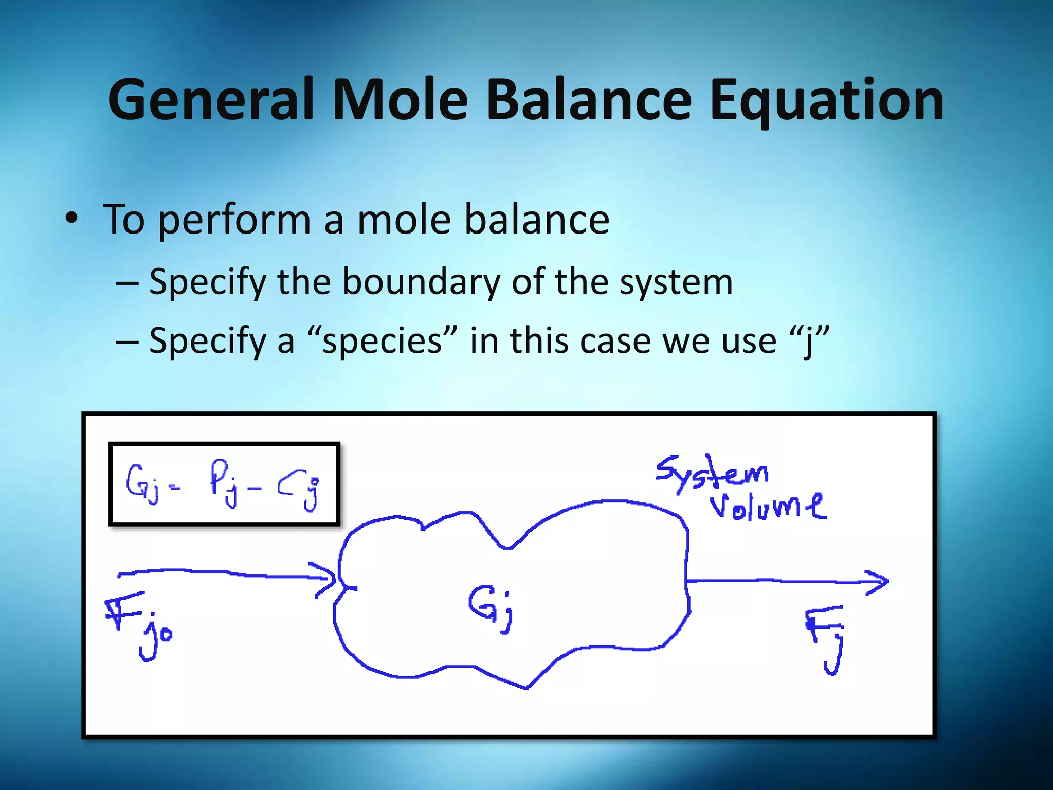 Introduction and Molar Balances - Reactor Engineering Course Block 1 | PPTX