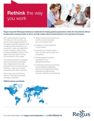 Regus Case Study: MMI | PDF