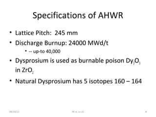 Advanced Heavy Water Reactor | PPT