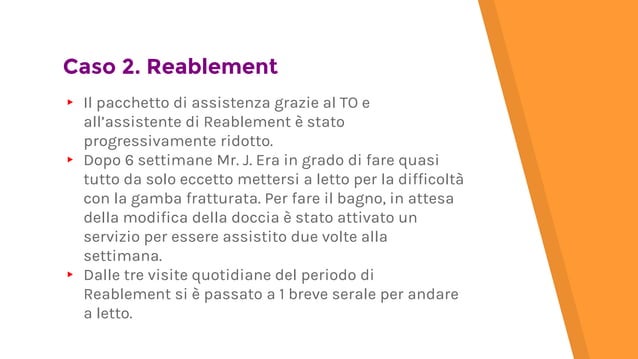 Esempi di applicazione del Reablement | PPT