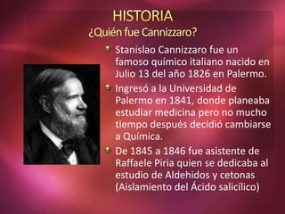 Reacción de cannizzaro | PPTX