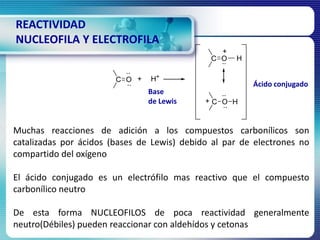 Reaccion de adicion grupo carbonilo | PPTX