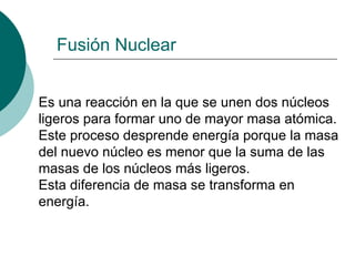 Reacciones nucleares | PPT