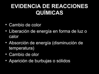 Reacciones quimicas | PPT