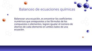 reacciones quimicas (2). ley de la conservacion de la materia | PPTX