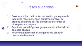 reacciones quimicas (2). ley de la conservacion de la materia | PPTX