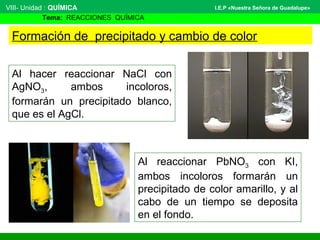 Reacciones químicas | PPT