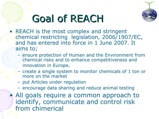 Reach | PPT | Chemistry | Science