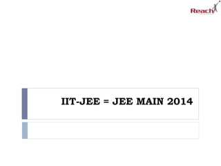 Reach-both NEET & IIT JEE.pptx | Education industry | Industries