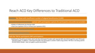 ACO REACH Model | PPTX