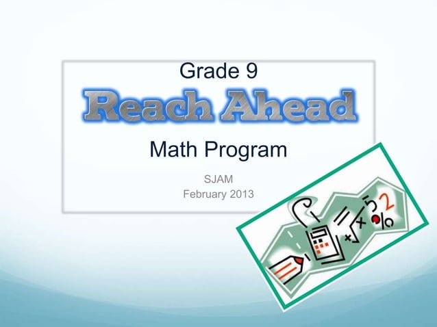 Reach ahead pres | PPT