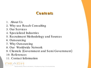 Reach Consulting Profile | PPT