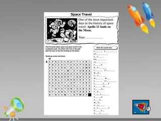 Reach for the moon! Space and Space Travel Lesson Plan | PPTX