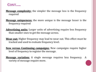 Reach, frequency & impact | PPTX