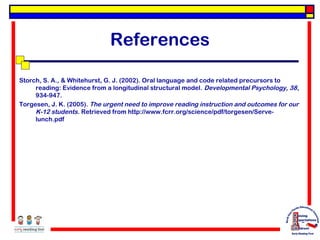 Oral Language and Literacy Powerpoint | PPT