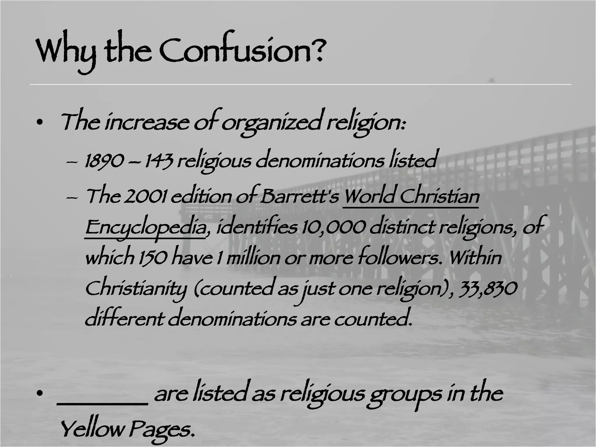 Reaching Out To A Confused World | PPT