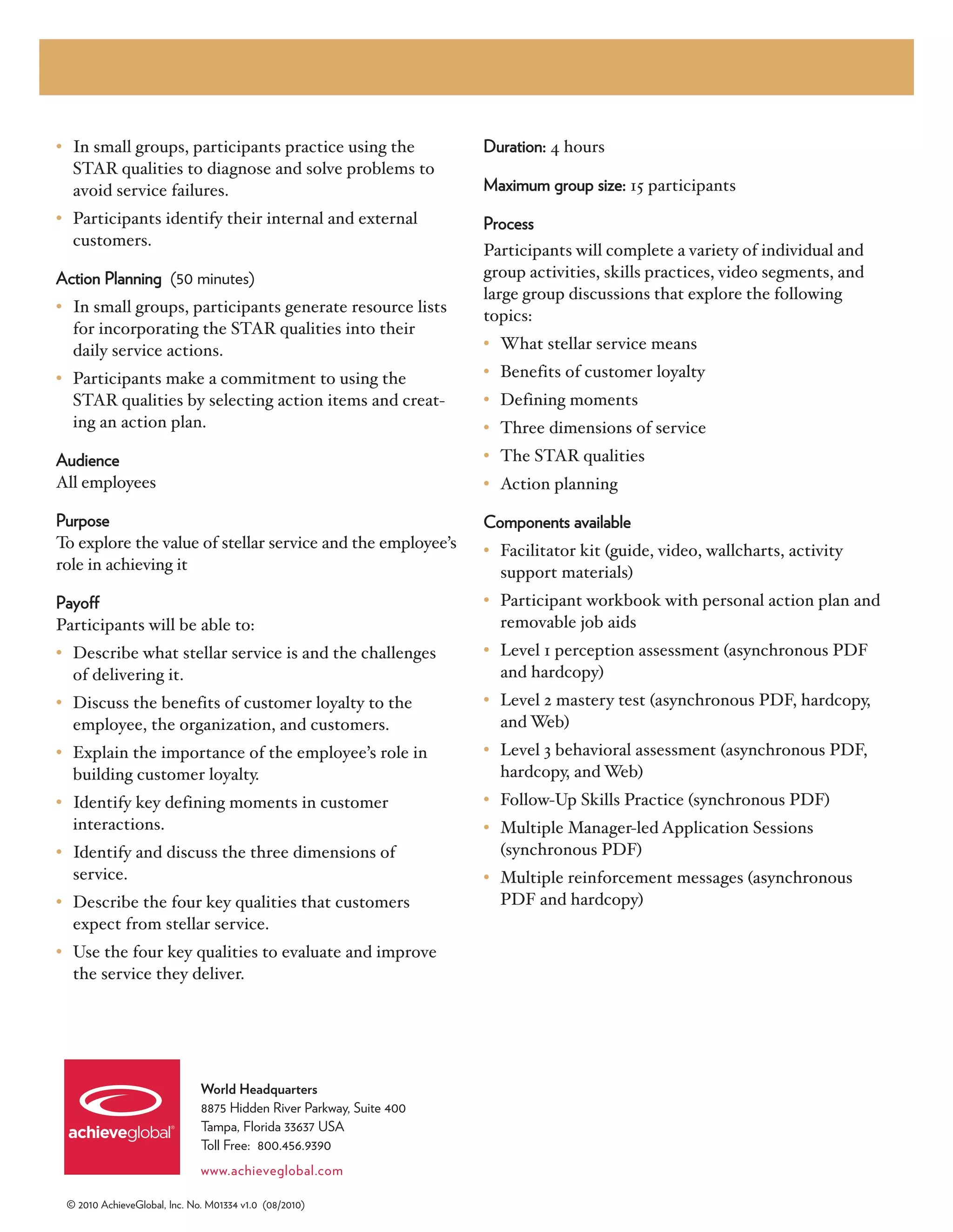 Coaching for Stellar Service | PDF