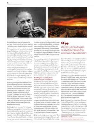 Peter Ducker's Legacy in a Nutshell - Reaching Out - Coming Home | PDF