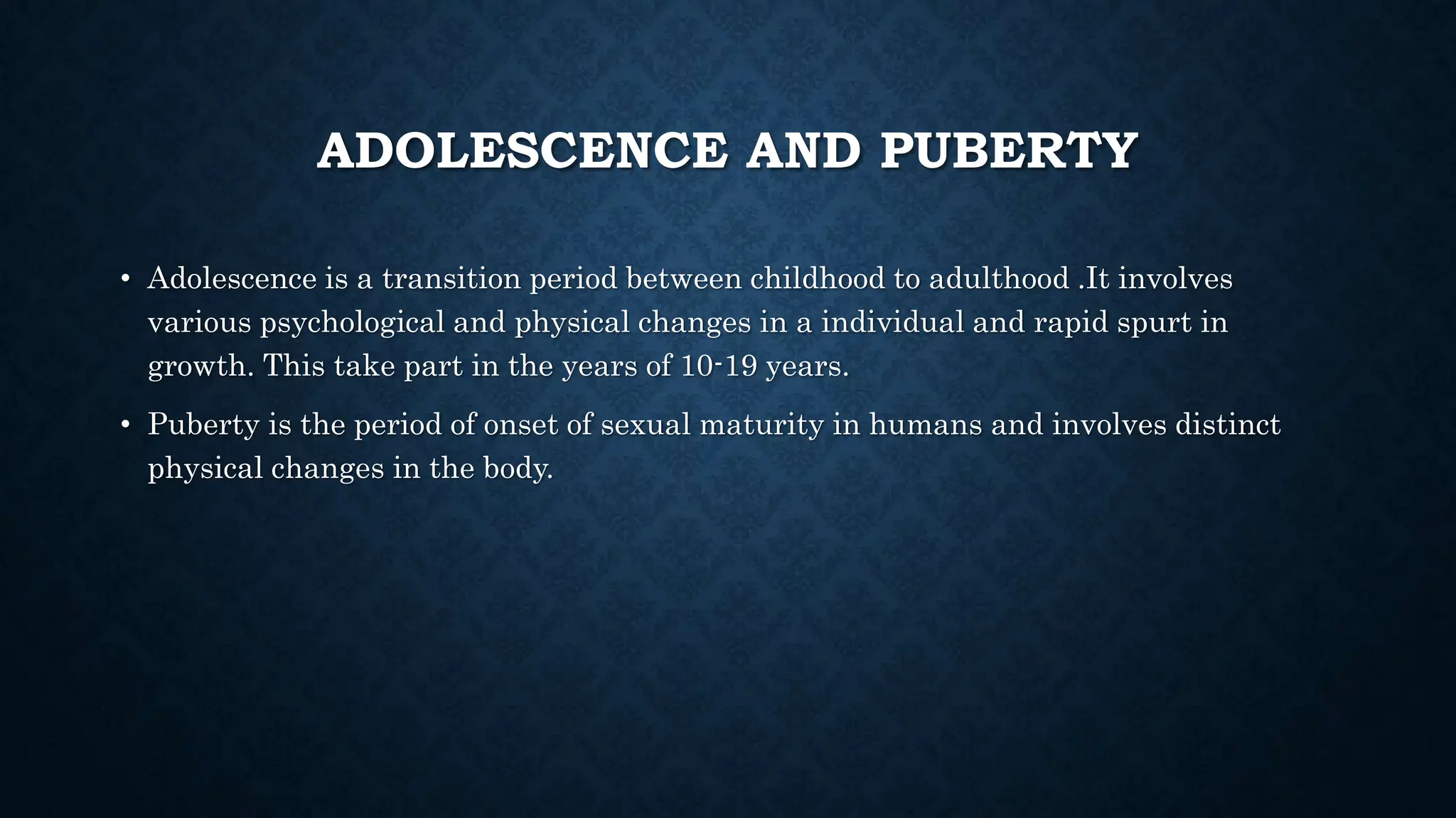 Reaching the age of Adolescence- Class 8 | PPTX