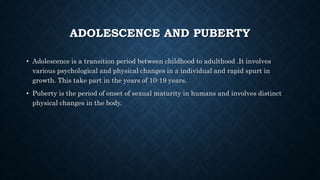 Reaching the age of Adolescence- Class 8 | PPTX