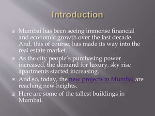 Reaching the Heavens - Mumbai’s Tallest Buildings | PPTX | Civil ...