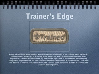 Reaching the Scout | PPT