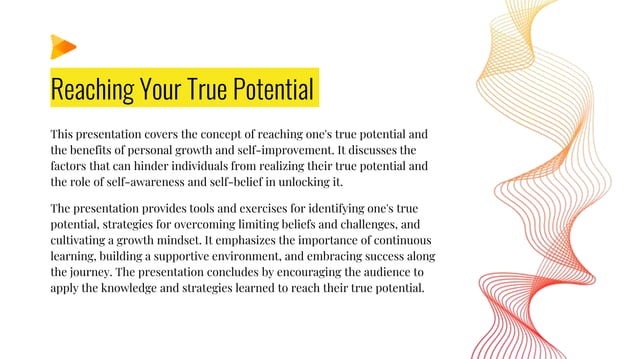 Reaching your true Potential.pptx | Education