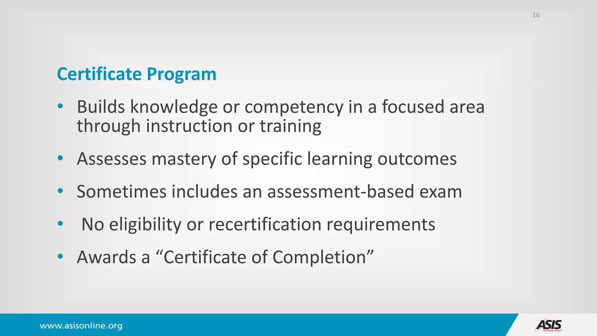 The competitive advantage of holding a professional certification | PDF