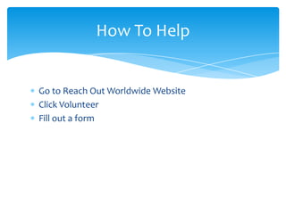 Reach out worldwide | PPTX