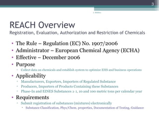 Global Implications of REACH and TSCA IUR | PPT