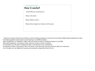 Reactotron - A Debugging Agent | PPT