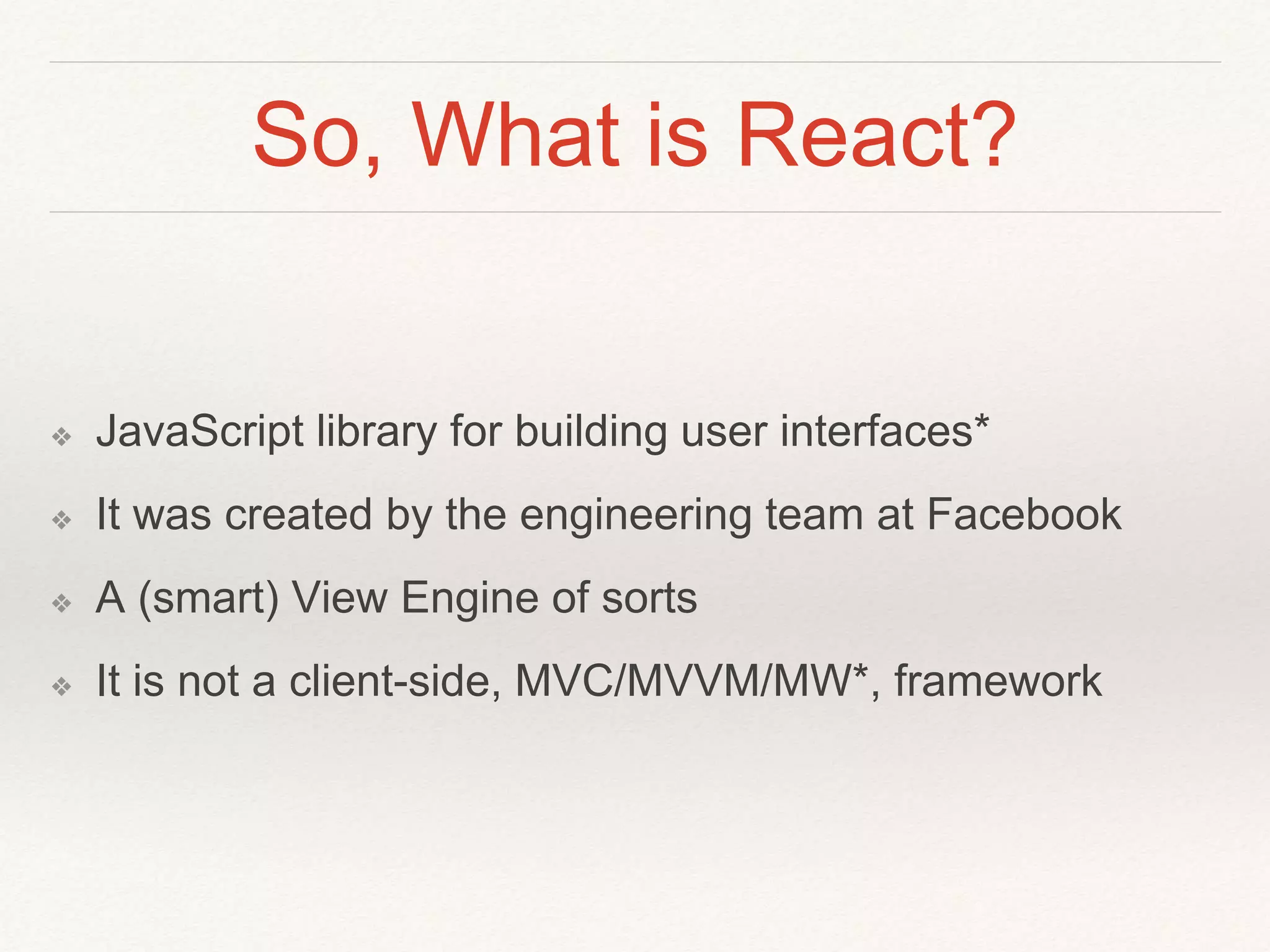 React - поглянемо по іншому на V в MVC | PPTX | Web Development | Internet
