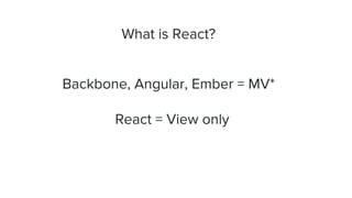 React: High level overview for backend developers | PPT
