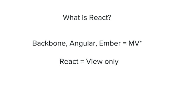 React: High level overview for backend developers | PPT