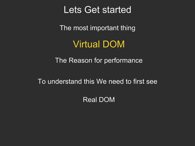 React.js - The Dawn of Virtual DOM | PPT