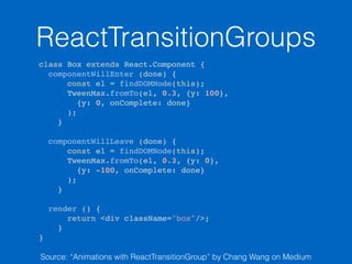 React Animations | PPT
