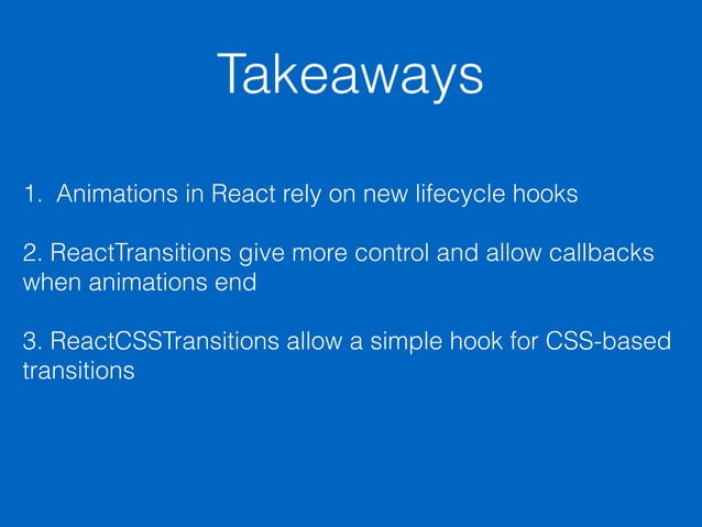 React Animations | PPT