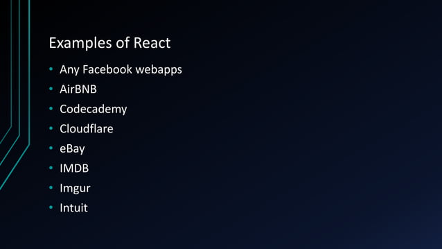 Introduction to React | PPTX
