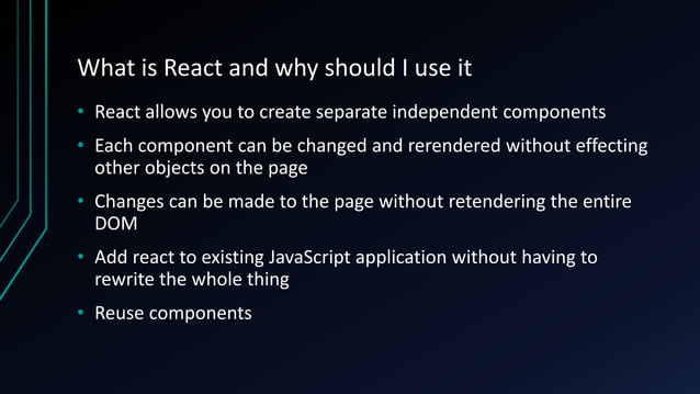 Introduction to React | PPTX