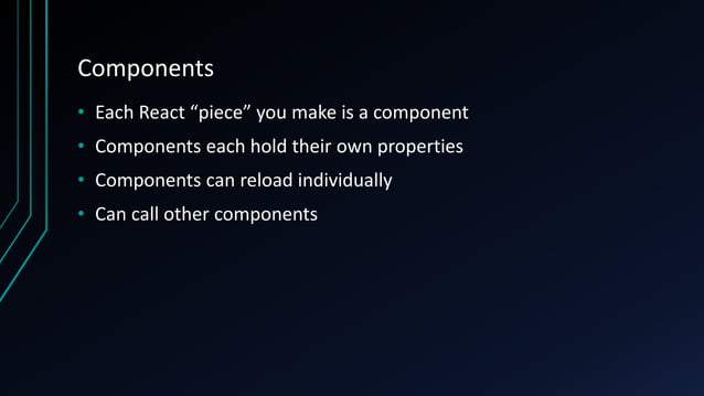 Introduction to React | PPTX
