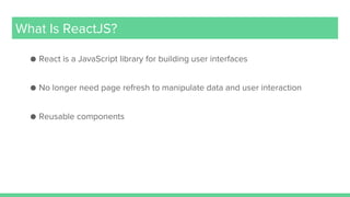 Speeding Up uPortal with ReactJS | PPT