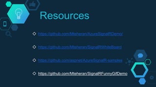 React.js + azure signal r