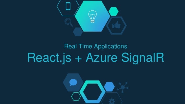 Reactjs Azure Signal R 