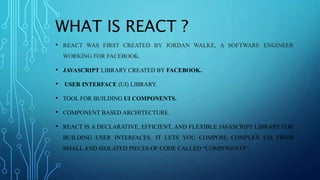 Basic React Knowledge. | PPTX