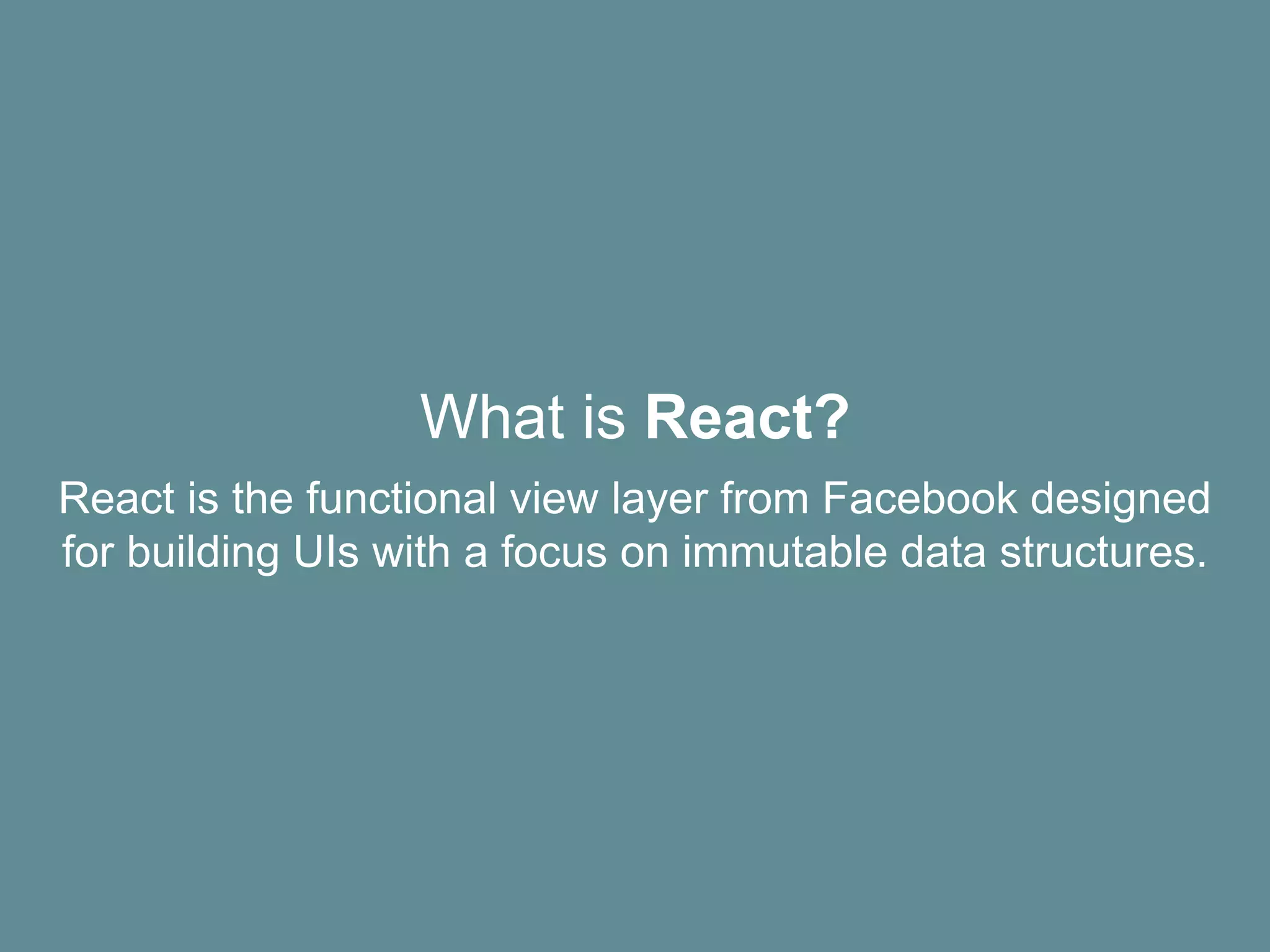 React An Introduction Ppt Free Download 