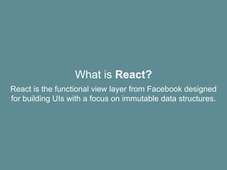 React - An Introduction | PPT